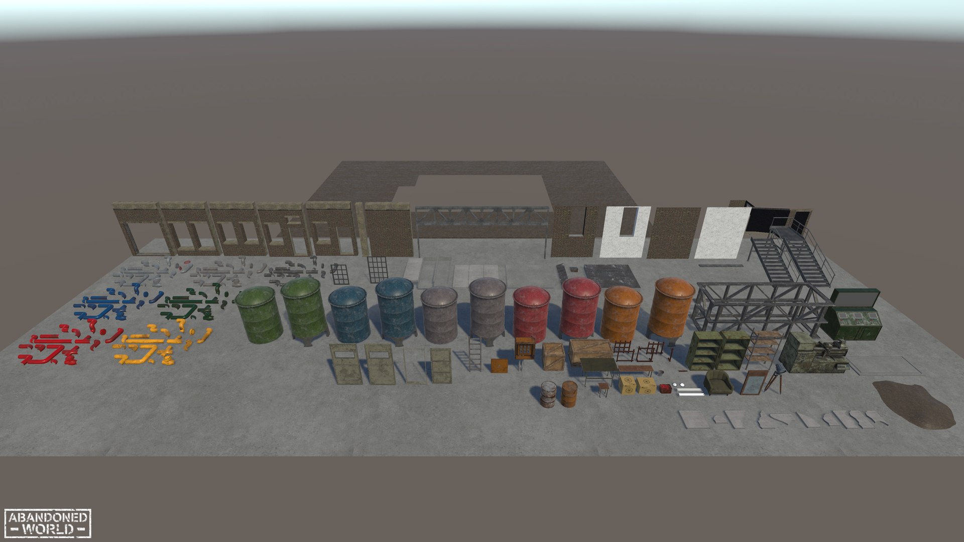 3D Modular Industrial Building For Unity - TurboSquid 1862543