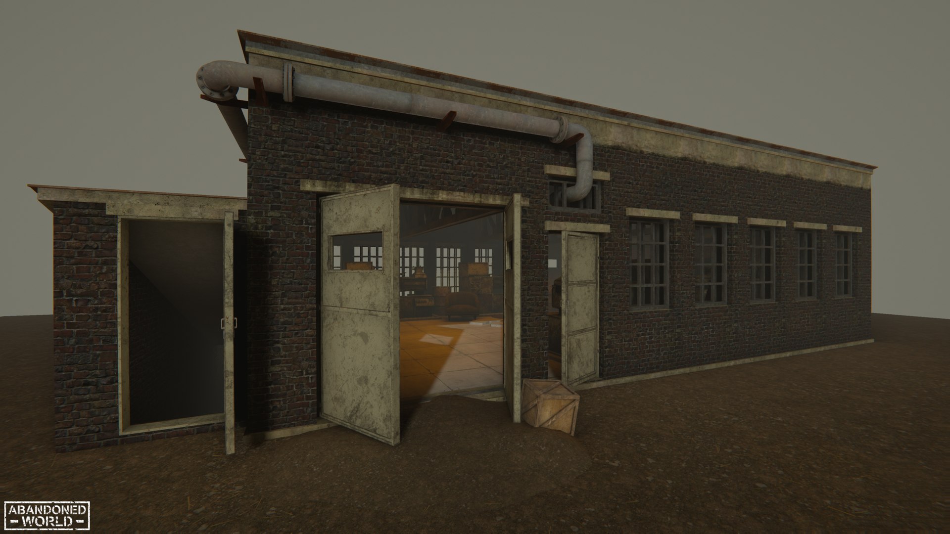 3D Modular Industrial Building For Unity - TurboSquid 1862543