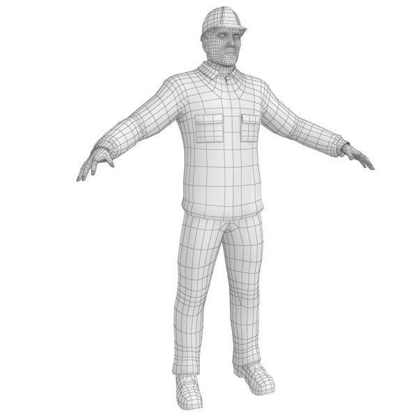 Character worker person 3D model - TurboSquid 1275570
