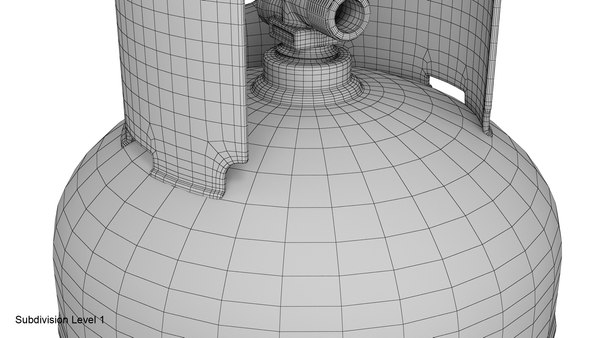 3D model gas cylinder - TurboSquid 1697169