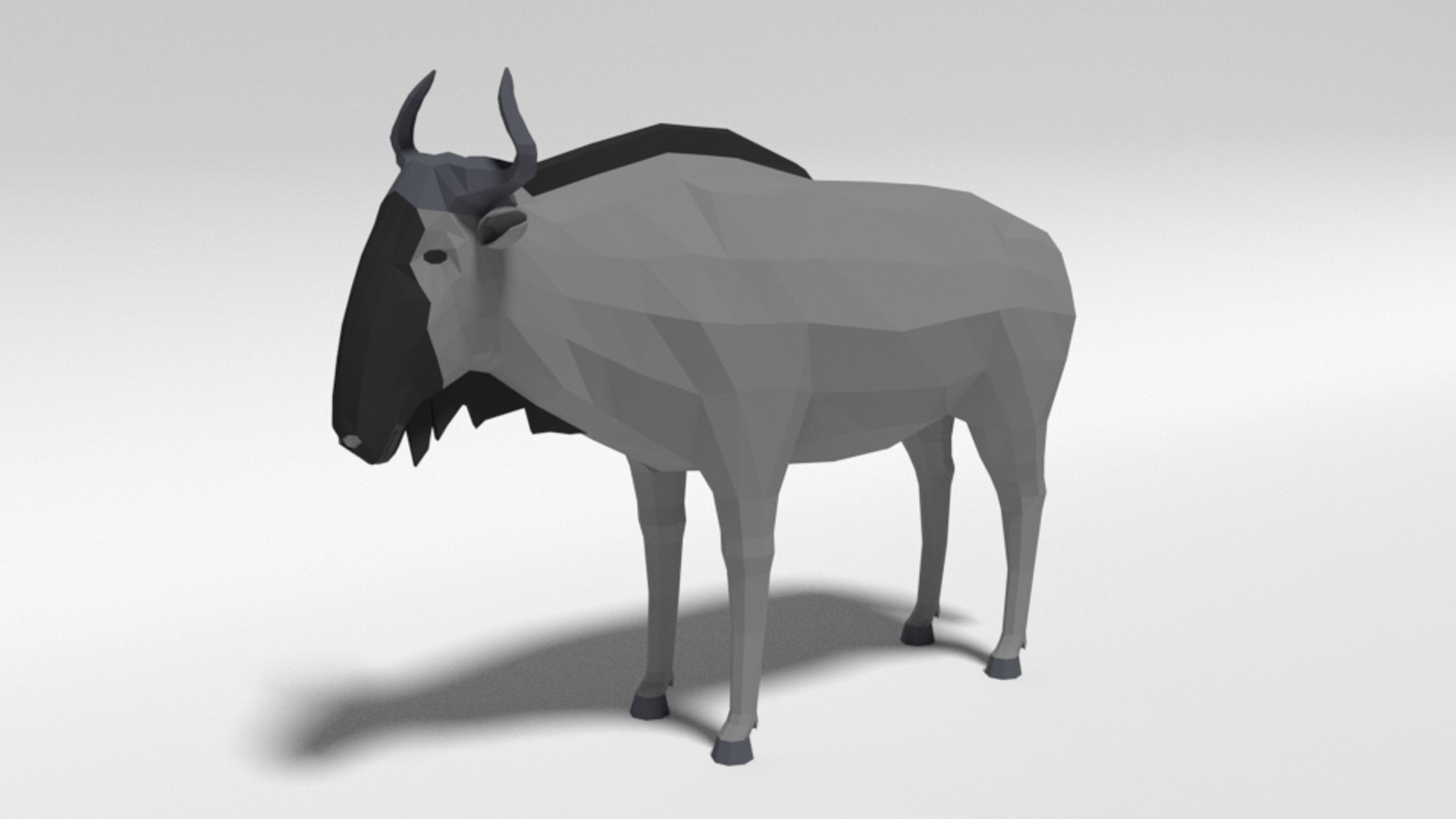 3D model gnu wildebeest - TurboSquid 1515873