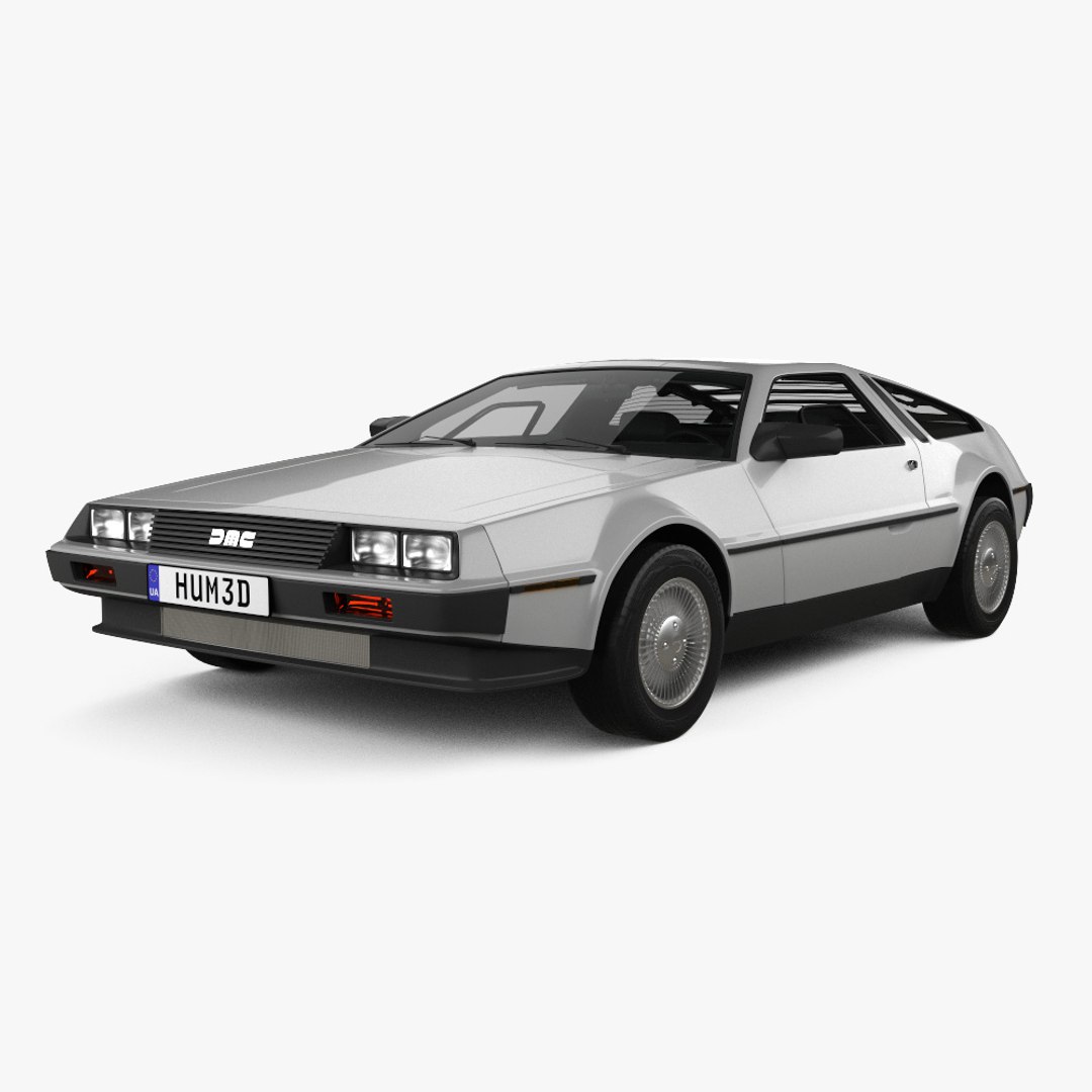 DeLorean DMC-12 with HQ interior and engine 1981 3D-Modell - TurboSquid ...