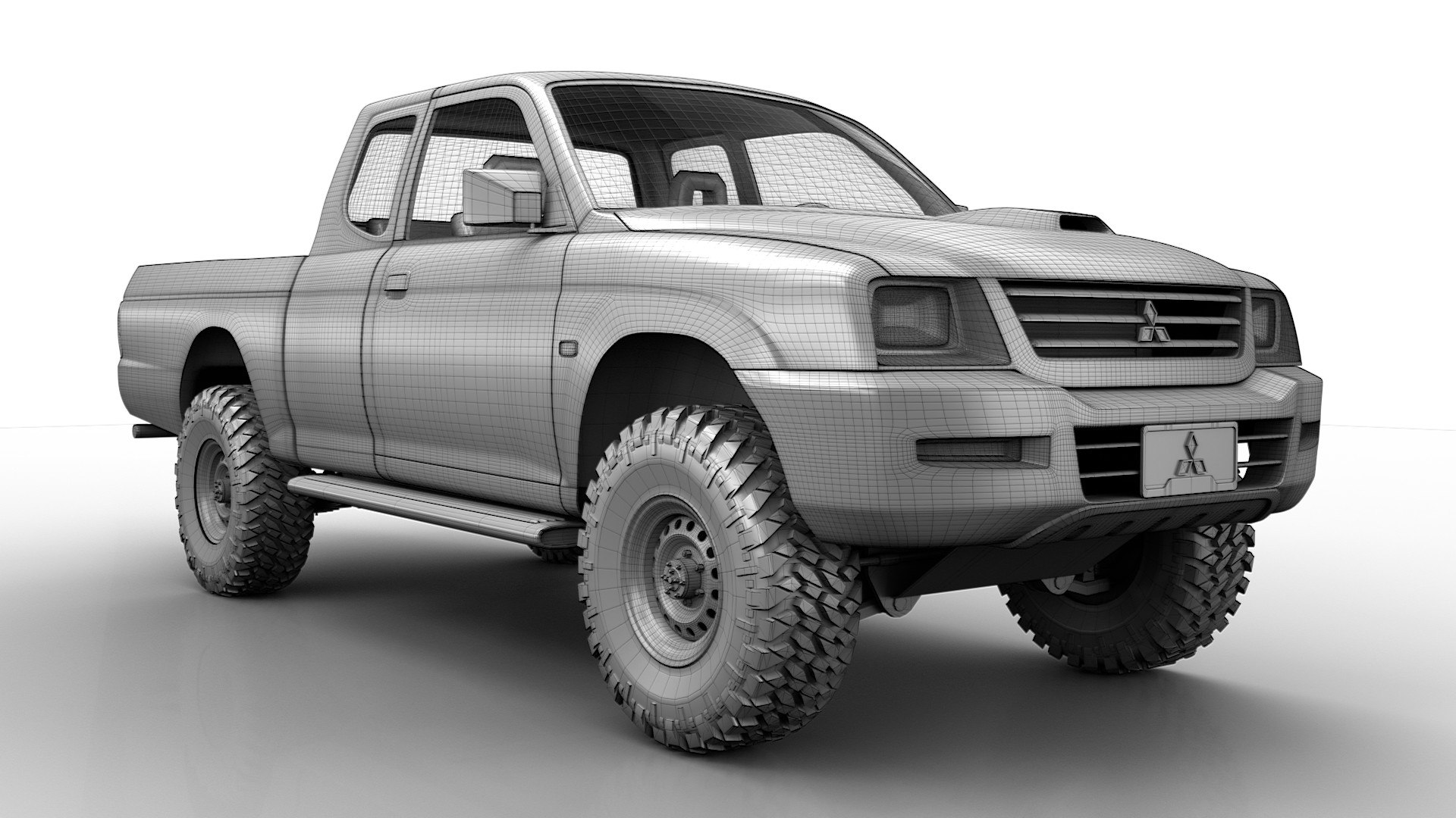 1998 Mitsubishi L200 3D - TurboSquid 1672455