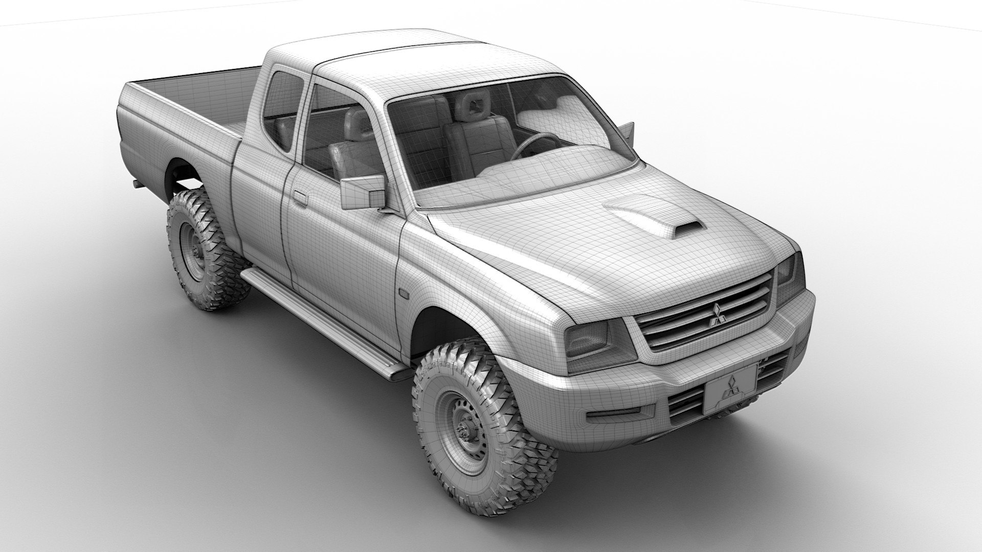 1998 Mitsubishi L200 3D - TurboSquid 1672455