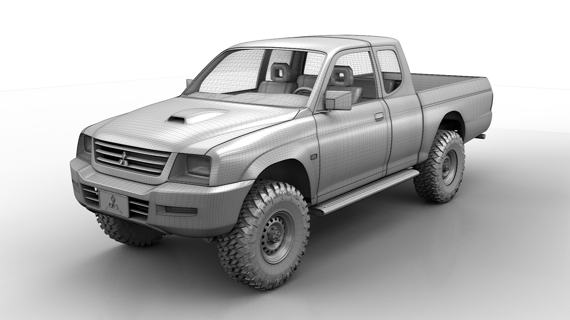 1998 Mitsubishi L200 3D - TurboSquid 1672455