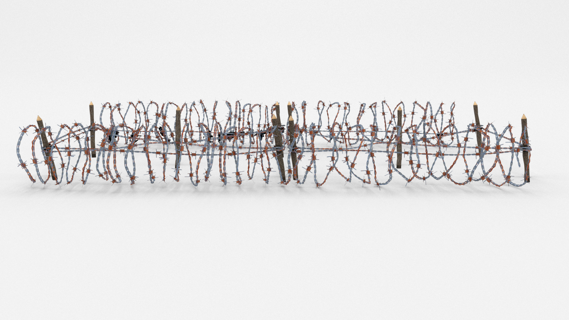 Barbed Wire Obstacle 3D - TurboSquid 1191724