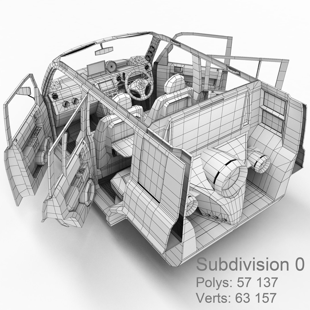 Interior Exclusive Demo Car Model - TurboSquid 1230000