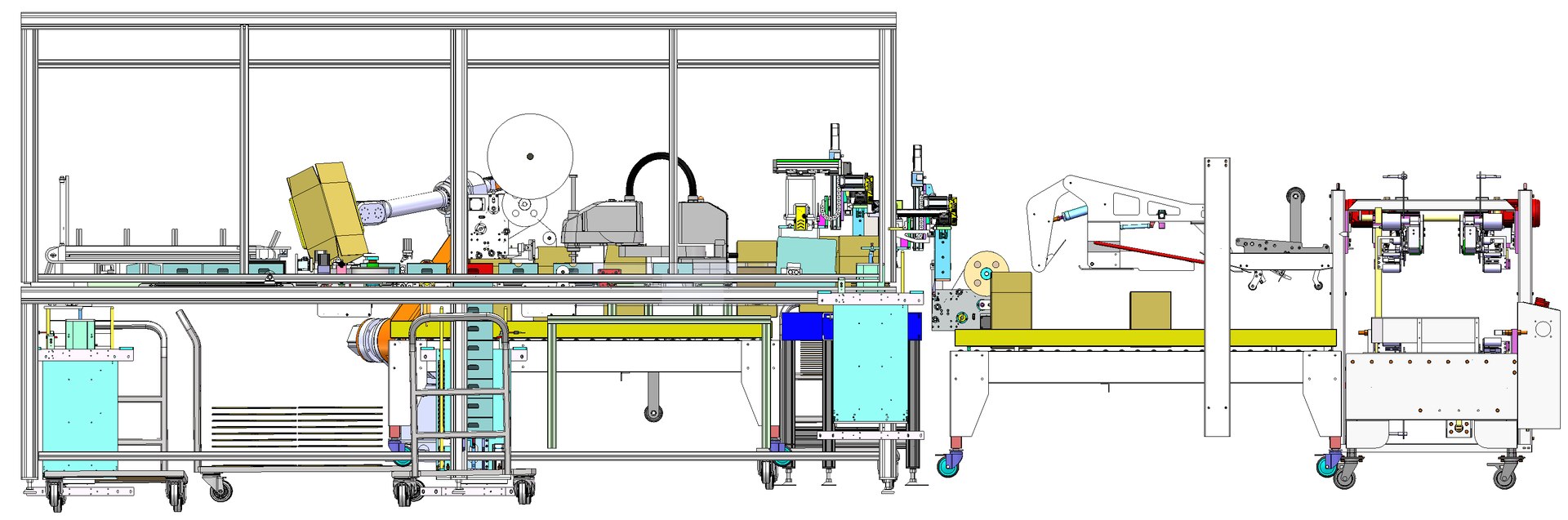 3D Packaging Machine Production Process Line - TurboSquid 2152926