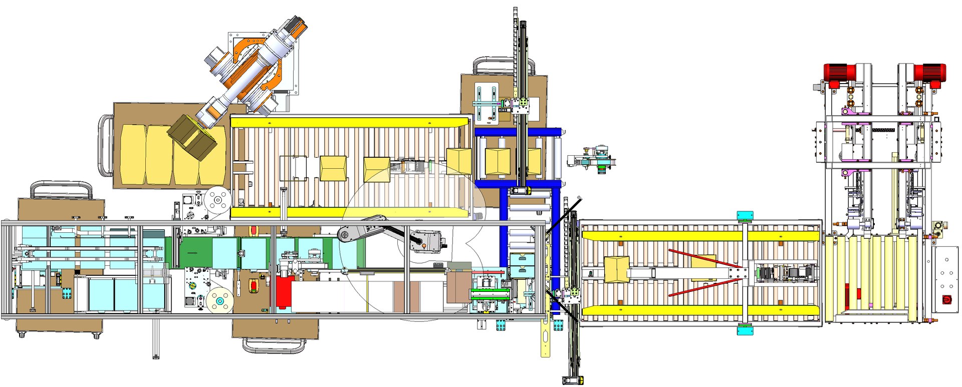 3D Packaging Machine Production Process Line - TurboSquid 2152926