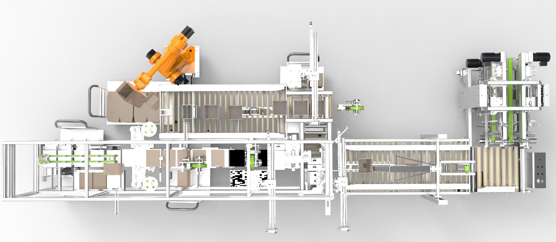 3D Packaging Machine Production Process Line - TurboSquid 2152926