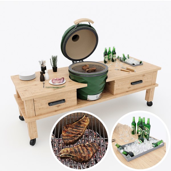 3D grill 2 - TurboSquid 1585454