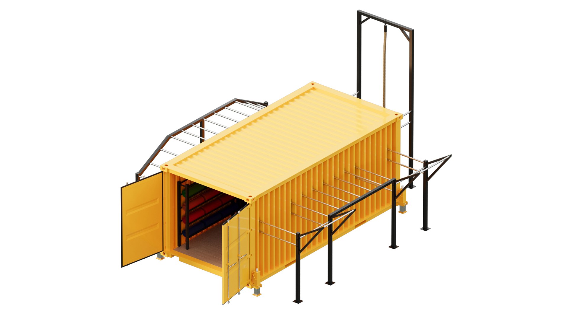 Street Workout In Sea Container 1 3D Model - TurboSquid 2074794