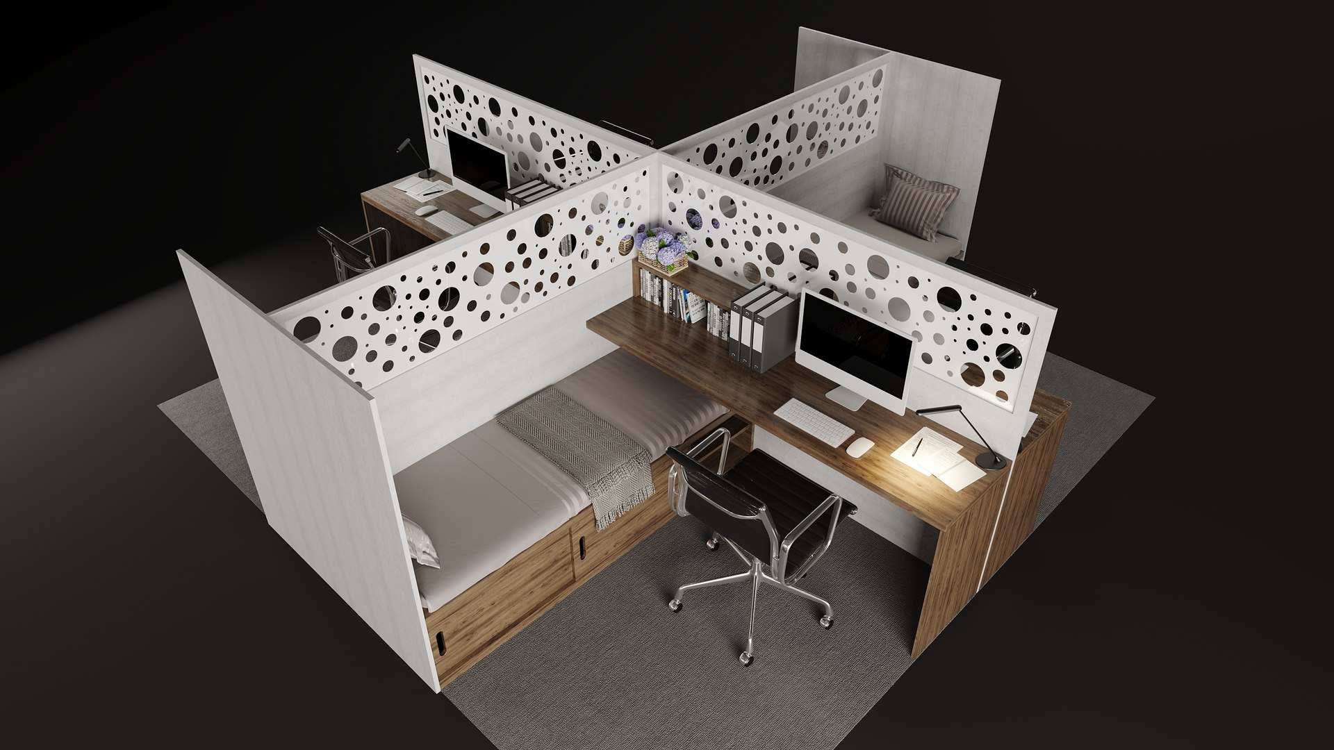 Office Table 3D Model - TurboSquid 1878076