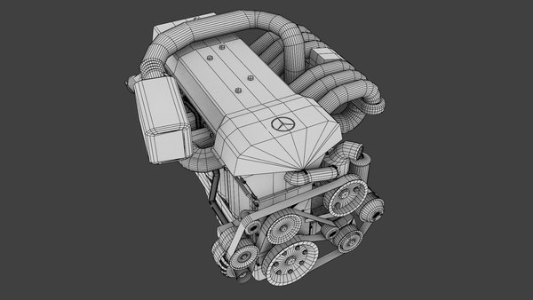 Mercedes engine 3D - TurboSquid 1595262