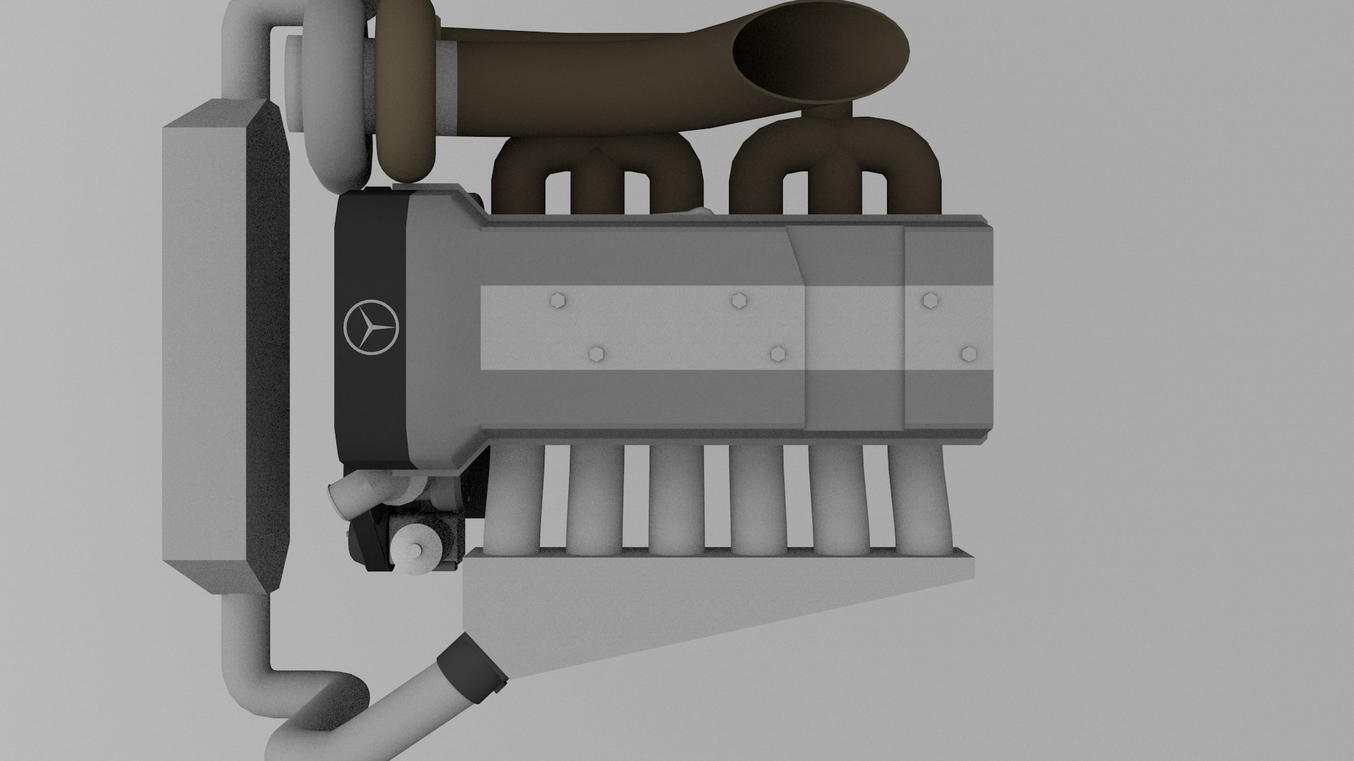 Mercedes Engine 3D - TurboSquid 1595262