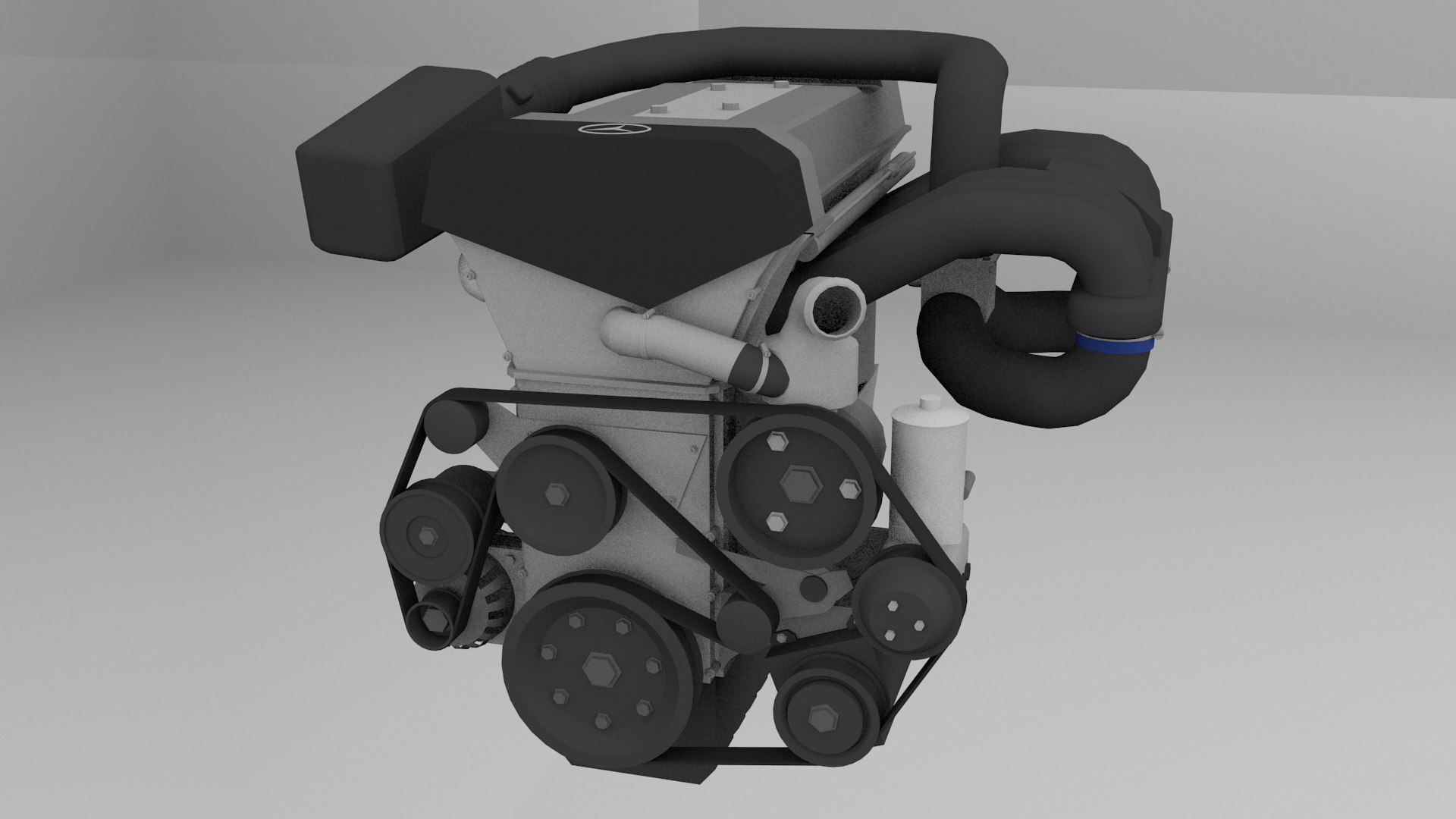 Mercedes Engine 3D - TurboSquid 1595262