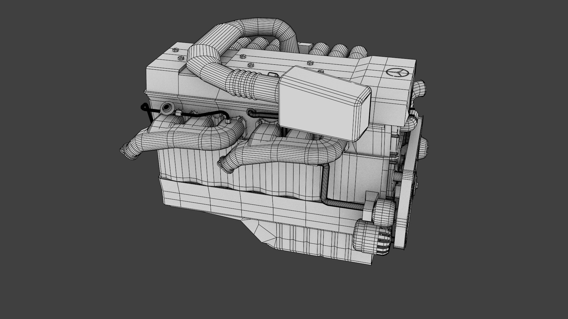 Mercedes Engine 3D - TurboSquid 1595262