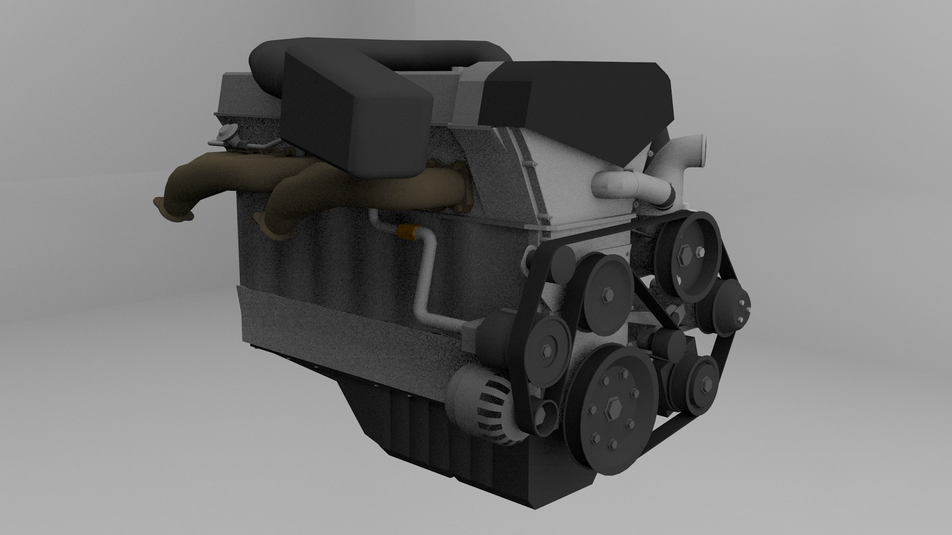Mercedes Engine 3D - TurboSquid 1595262