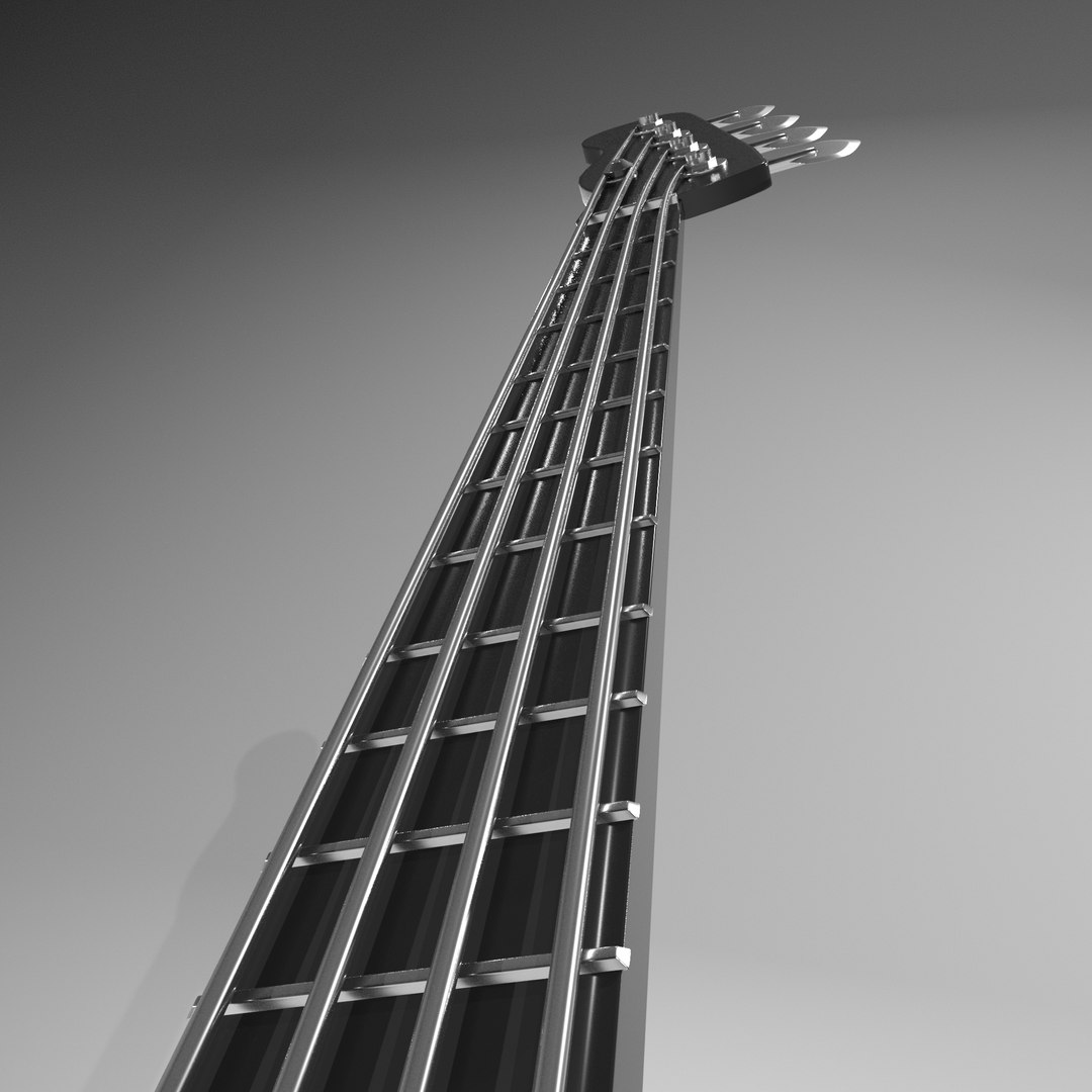 3D Bass Guitar - TurboSquid 1907383
