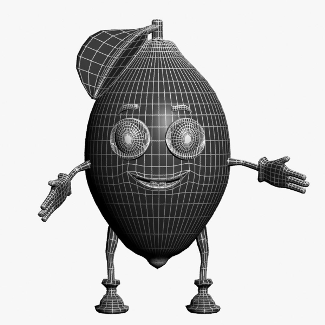 3d Model Lemon Character