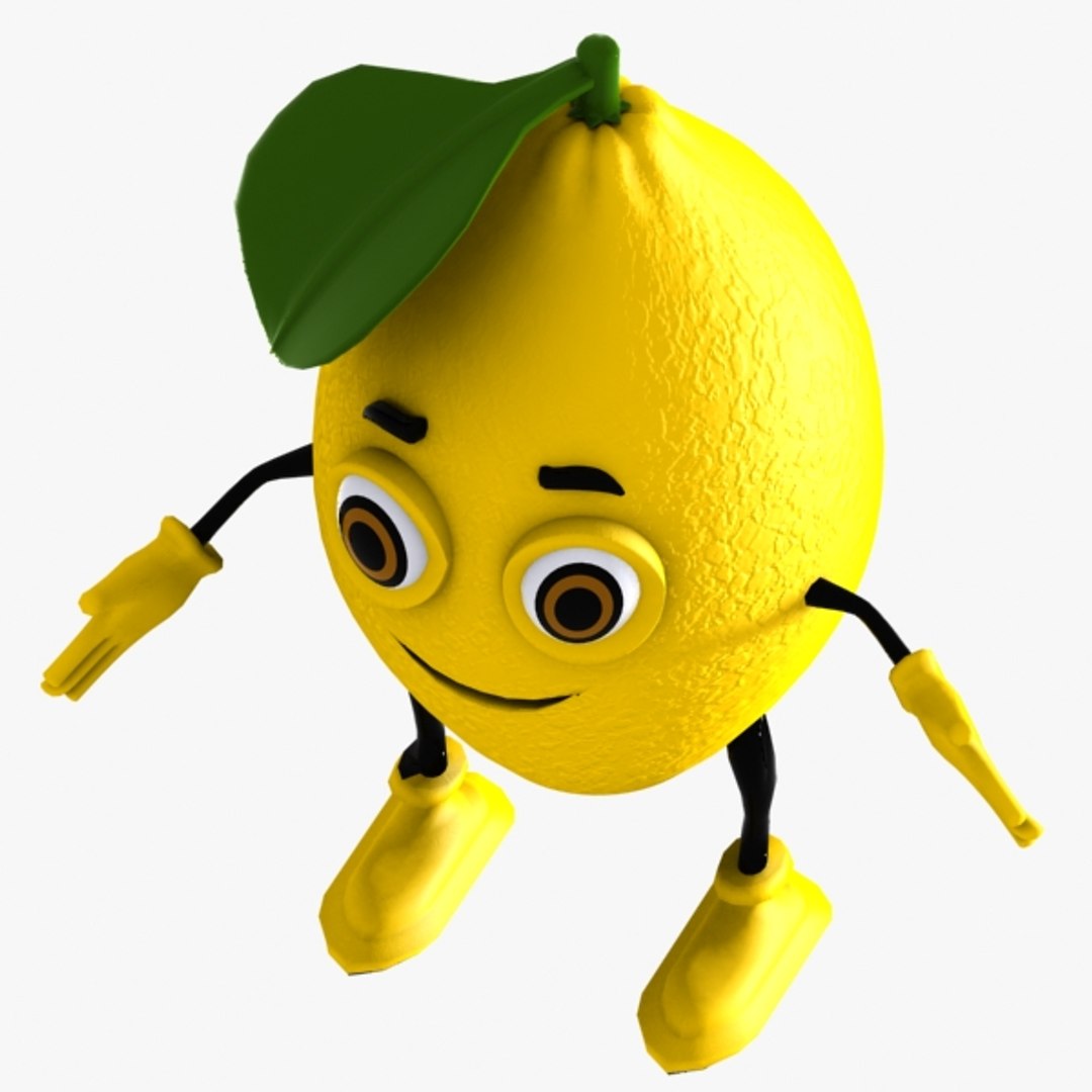 3d Model Lemon Character