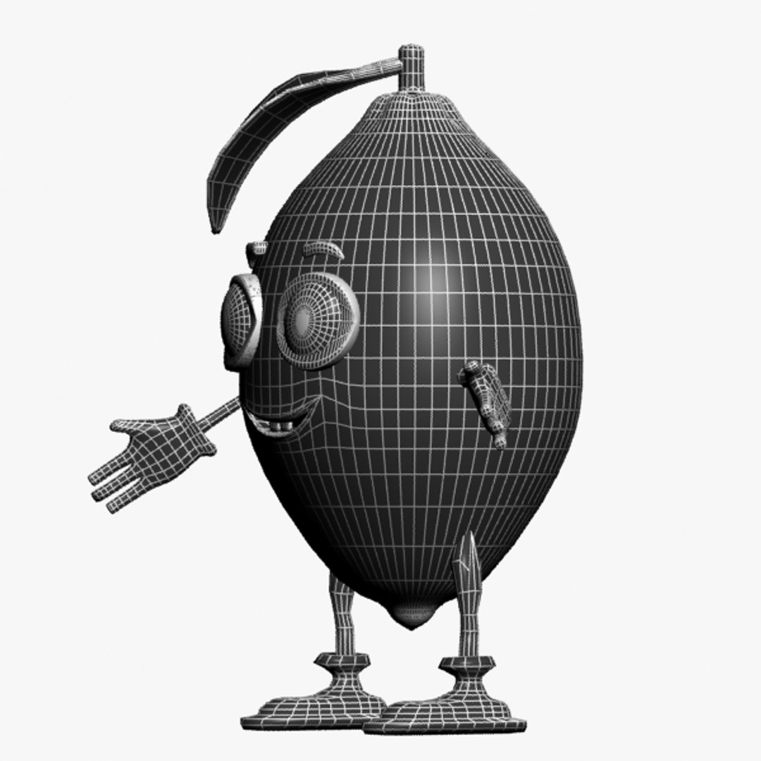 3d Model Lemon Character