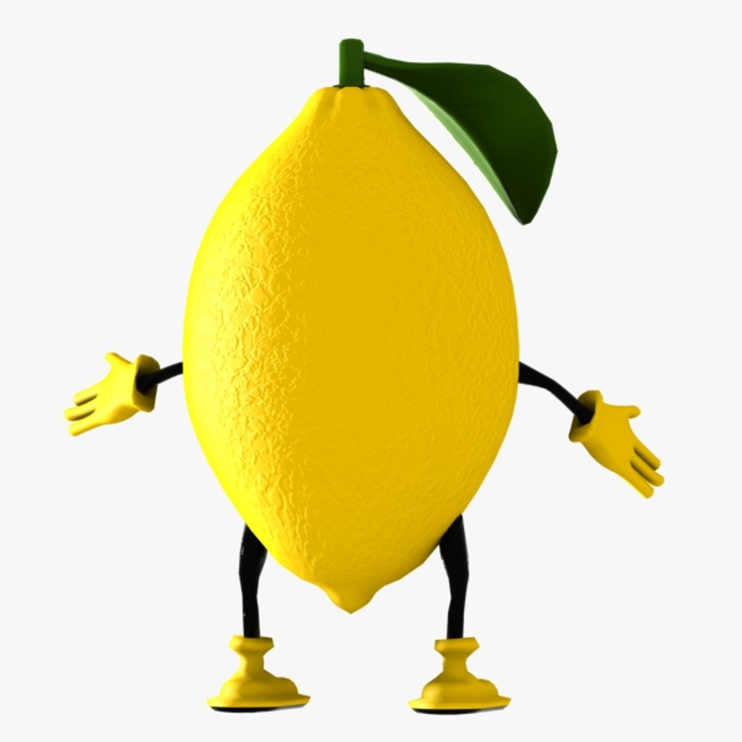 3d Model Lemon Character
