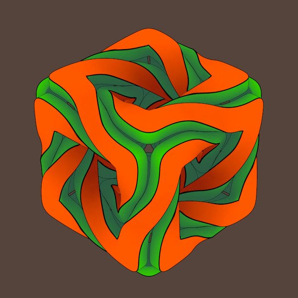 Cube twiste 3D - TurboSquid 1518823