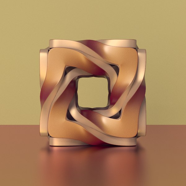 Cube twiste 3D - TurboSquid 1518823