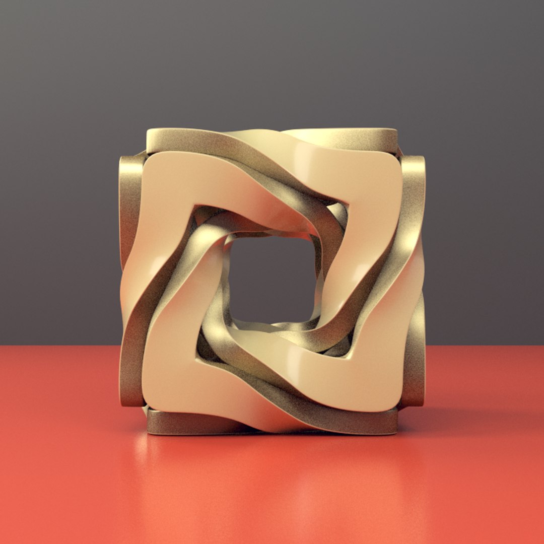 Cube Twiste 3D - TurboSquid 1518823