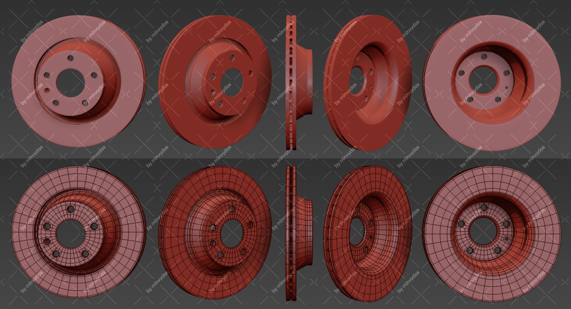 3d model brake disk