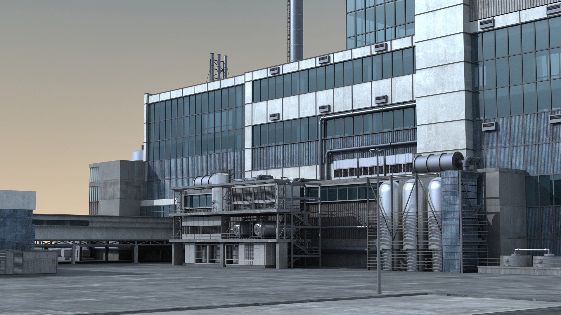 3D Model Industrial Scene - TurboSquid 1689455