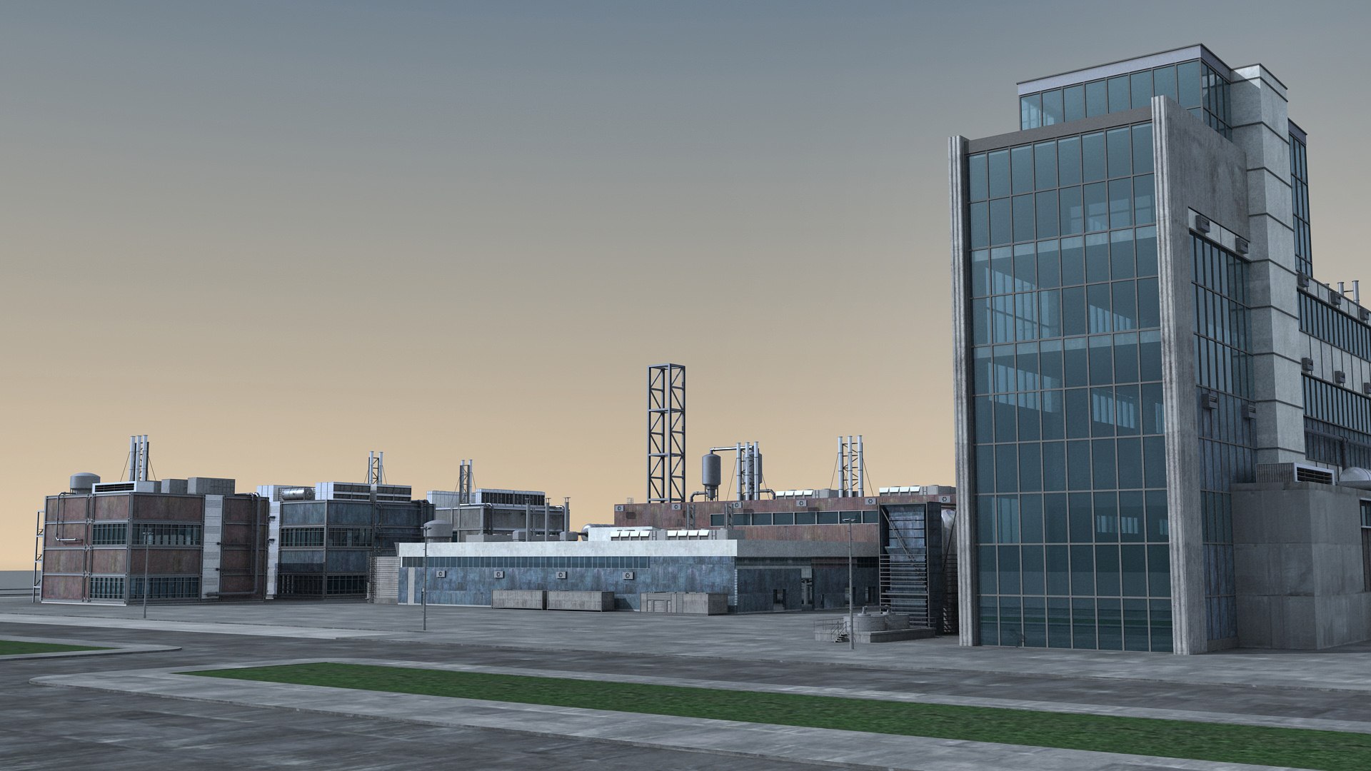 3D Model Industrial Scene - TurboSquid 1689455