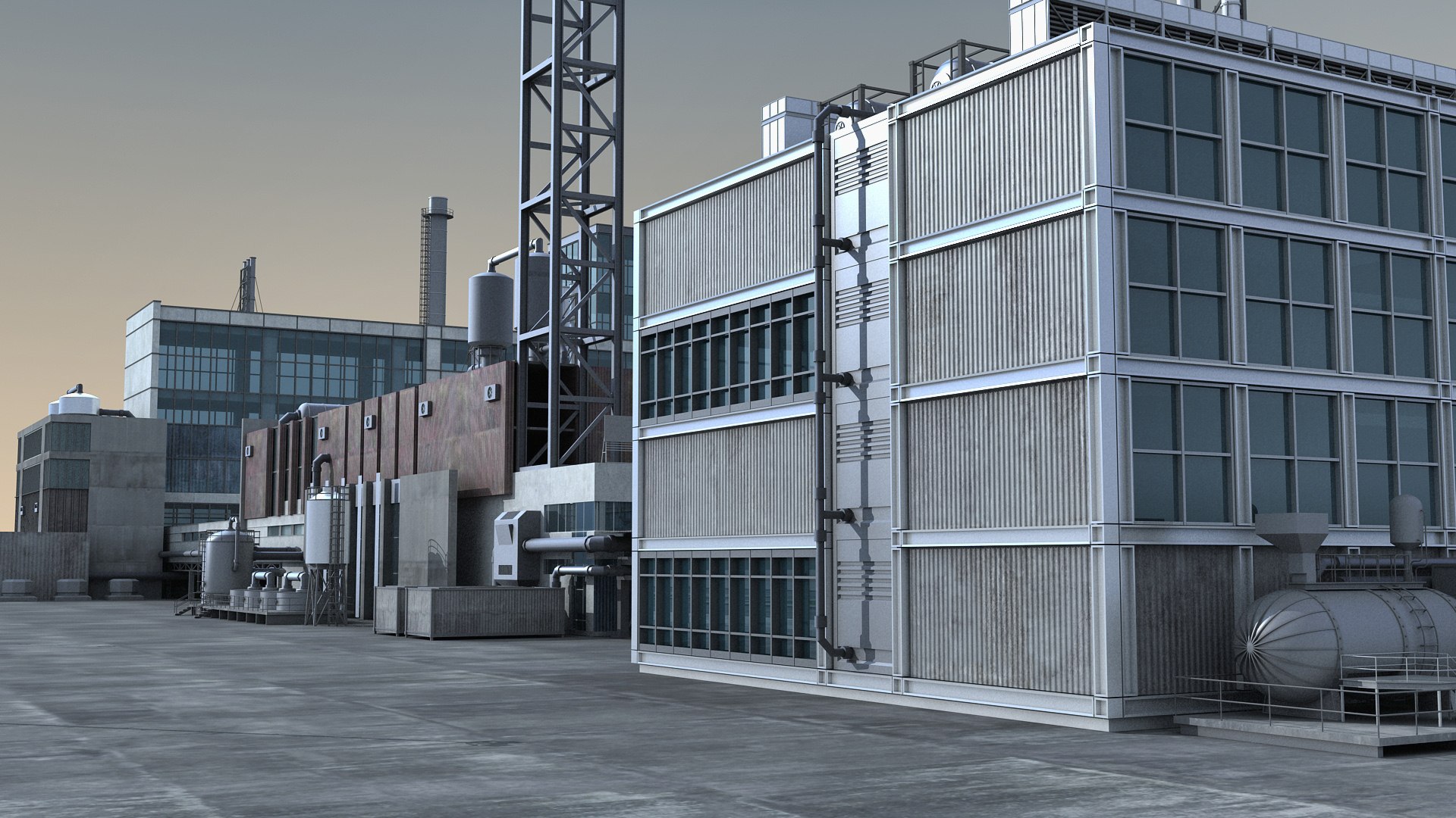 3D Model Industrial Scene - TurboSquid 1689455
