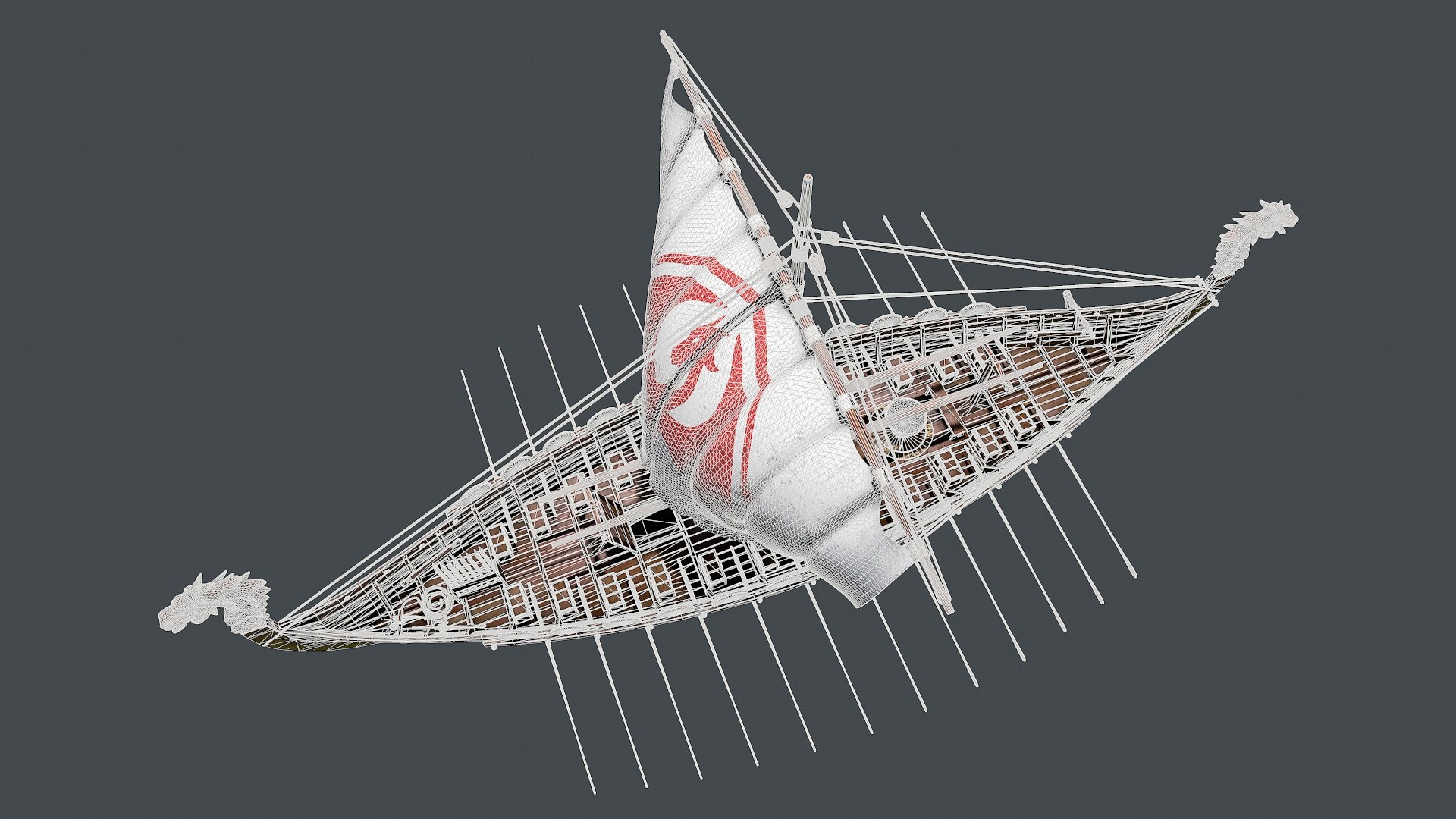 Viking drakkar model - TurboSquid 1670148