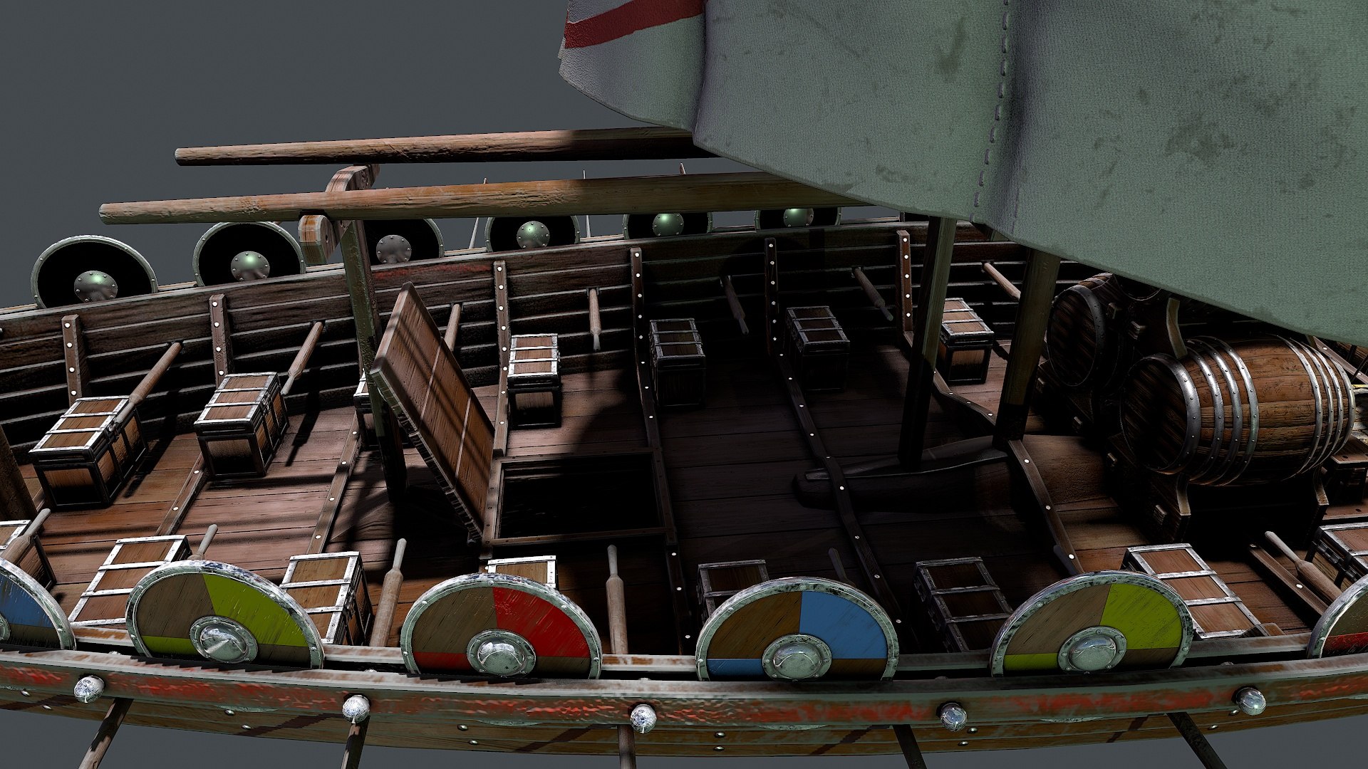 Viking drakkar model - TurboSquid 1670148