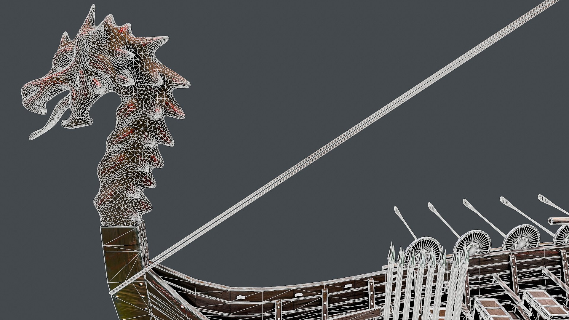 Viking drakkar model - TurboSquid 1670148