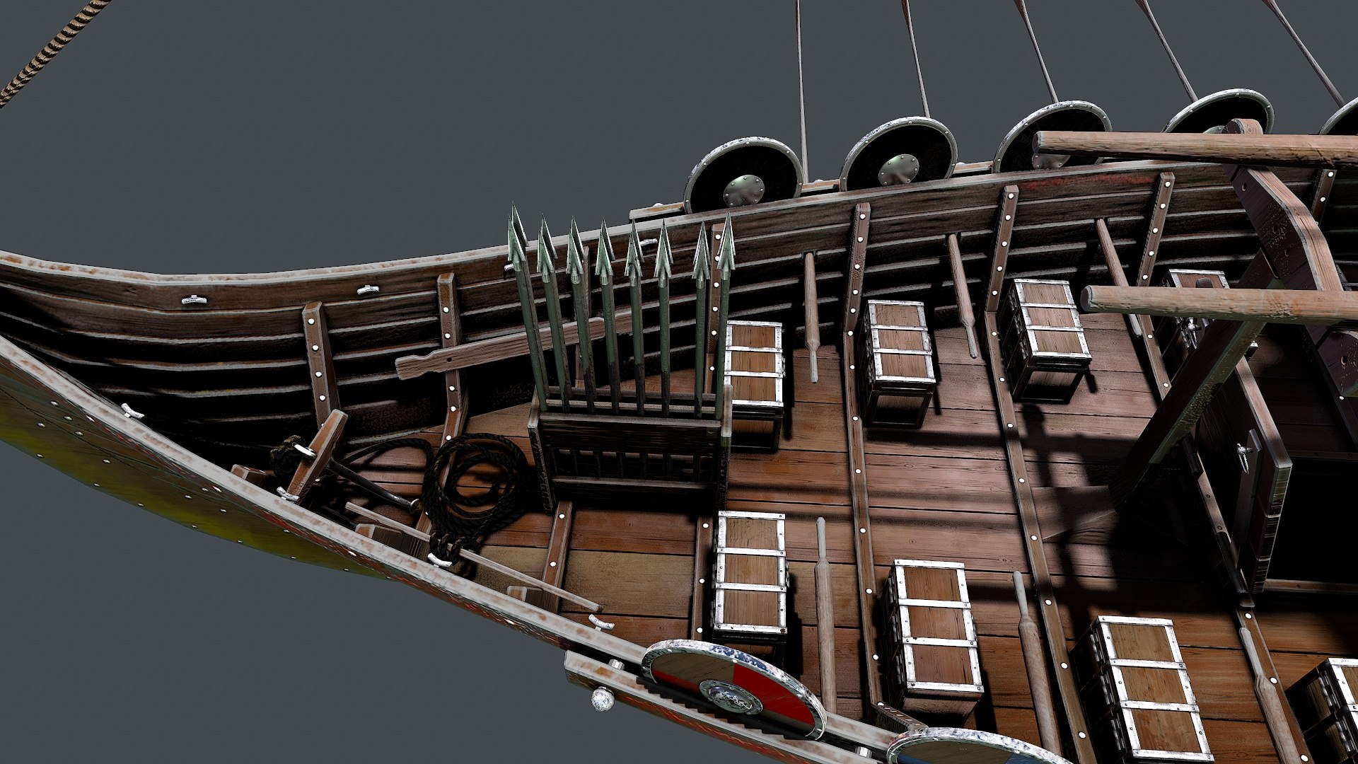 Viking drakkar model - TurboSquid 1670148