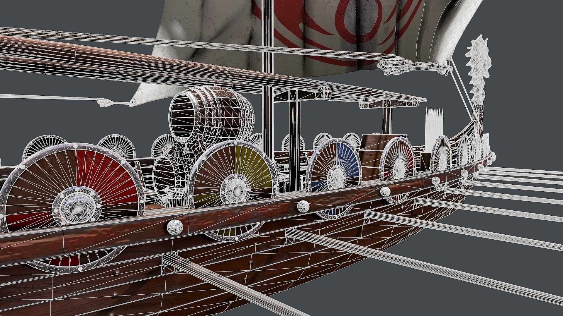 Viking drakkar model - TurboSquid 1670148