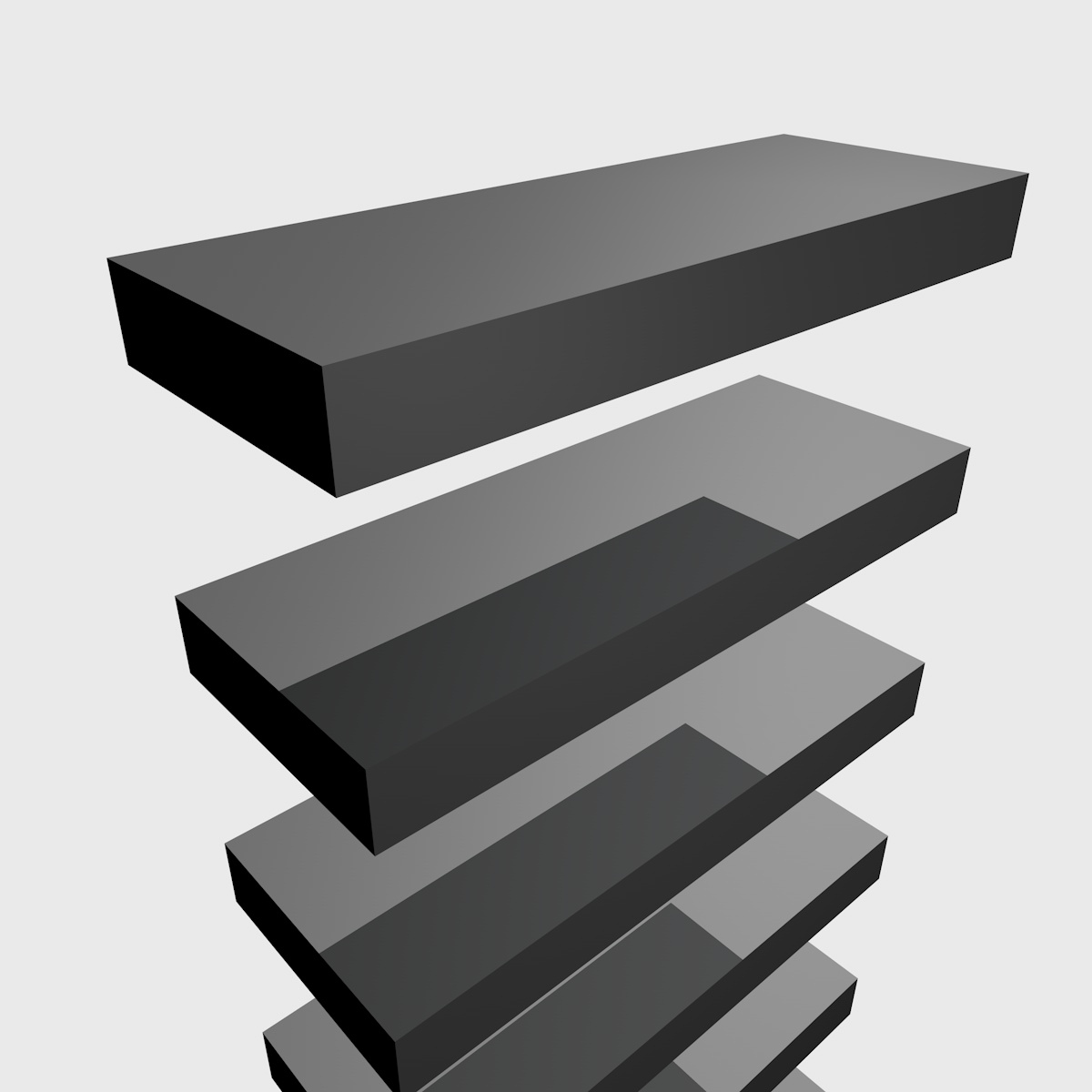 Free floating shelves 3D model - TurboSquid 1270345