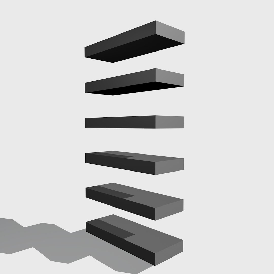 Free Floating Shelves 3D Model - TurboSquid 1270345