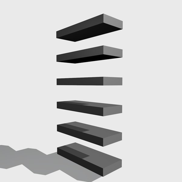 Free floating shelves 3D model - TurboSquid 1270345