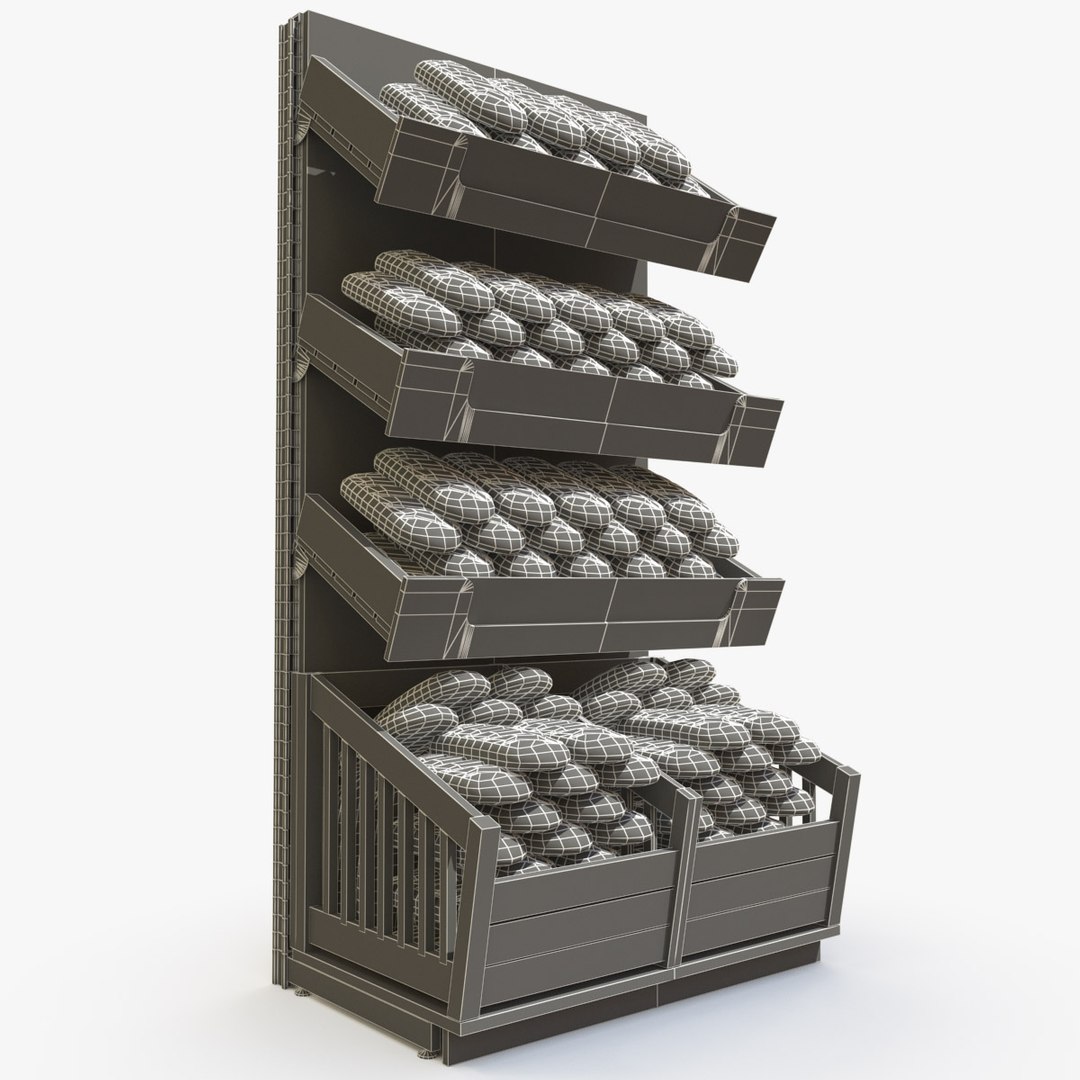 rack bread 3d model
