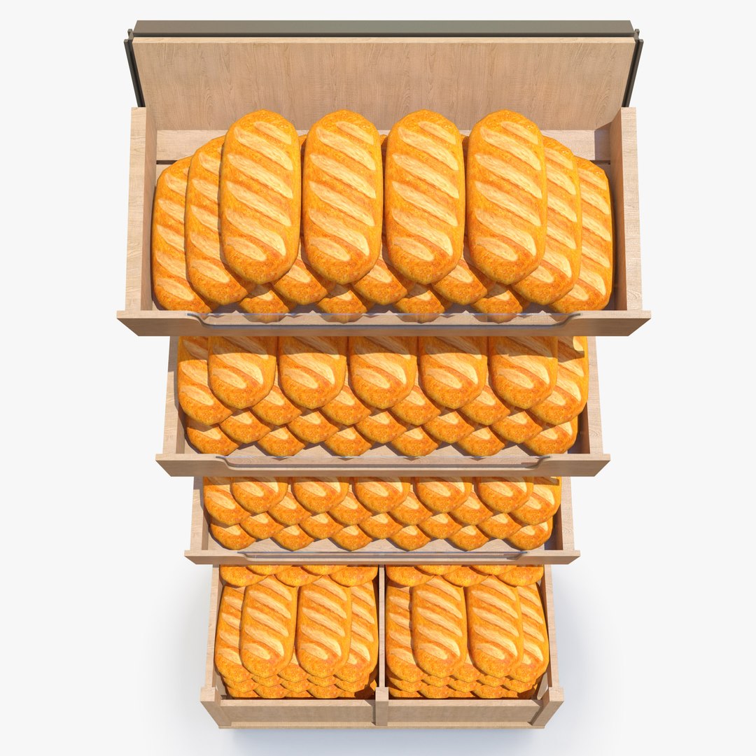 rack bread 3d model