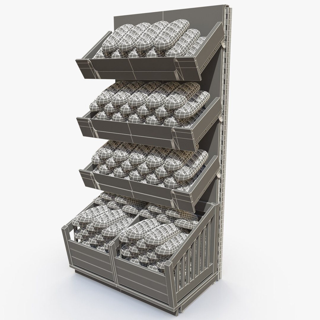 rack bread 3d model