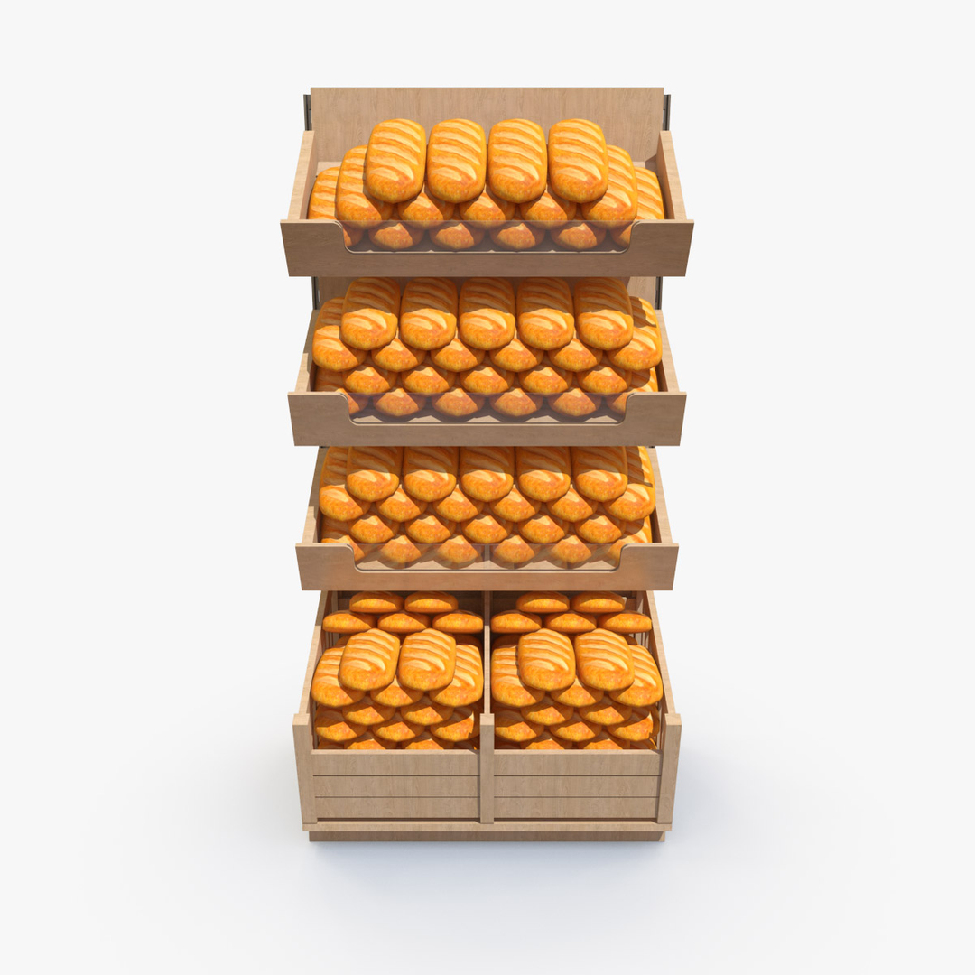 rack bread 3d model