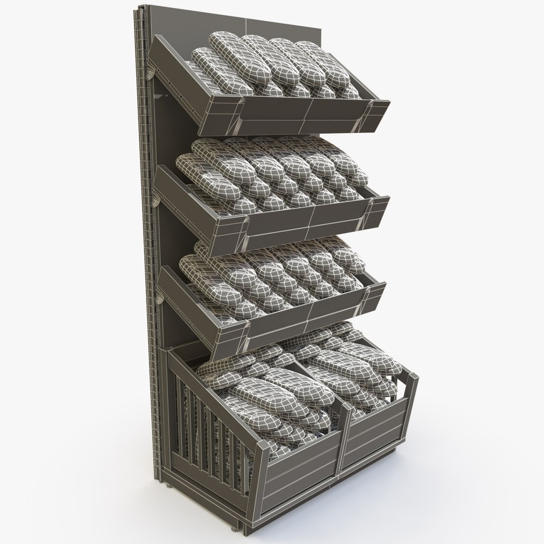 rack bread 3d model