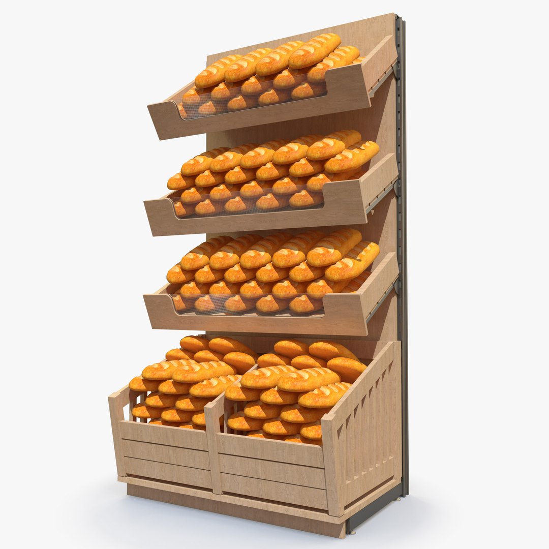 rack bread 3d model