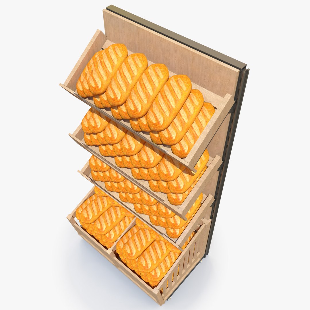 rack bread 3d model