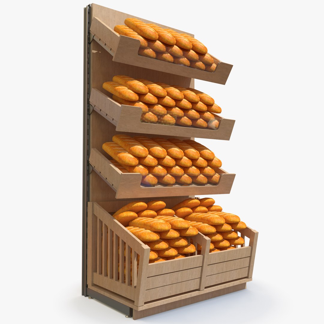 rack bread 3d model